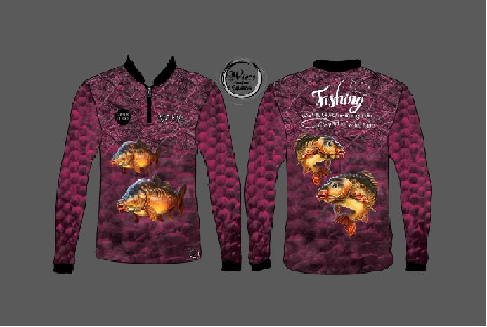 Carp Camo Pink Fishing Shirt – Wieco Creations